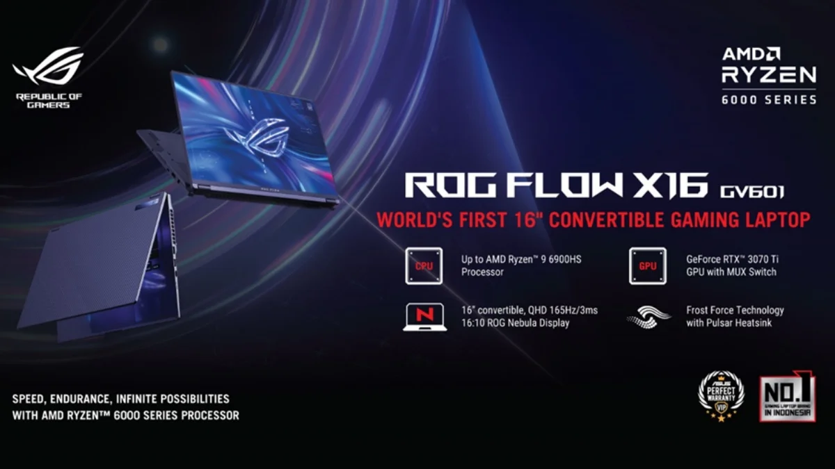 ROG Flow X16, Laptop Gaming Convertible